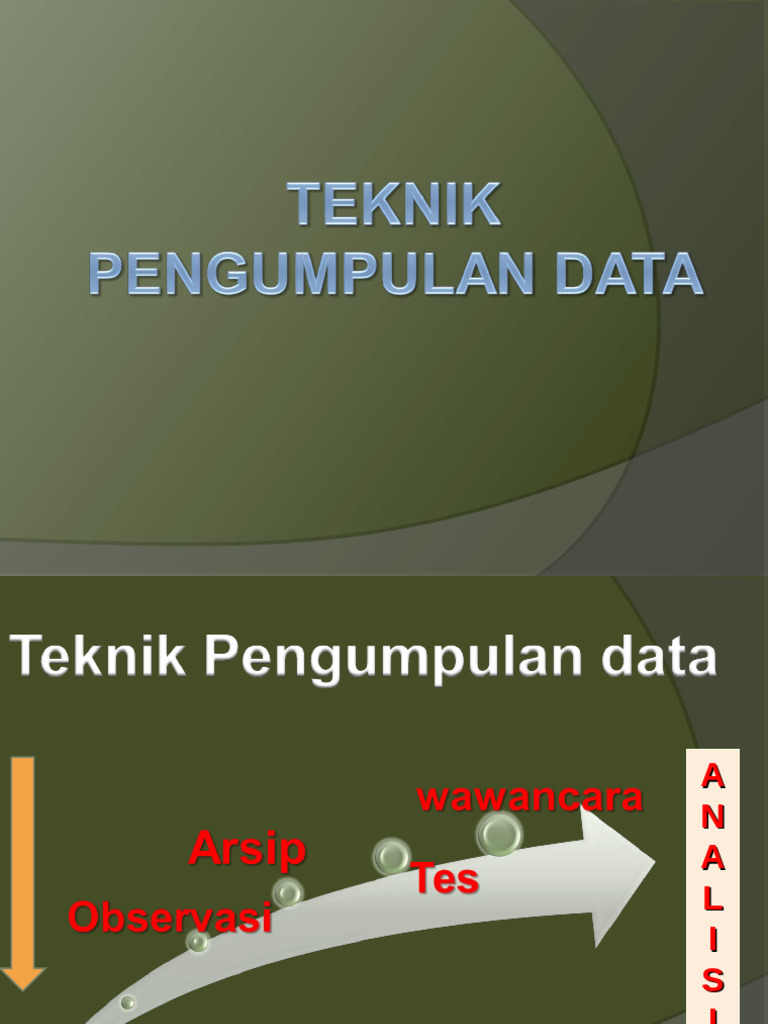 15. Teknik Pengumpulan Data Ok | PDF