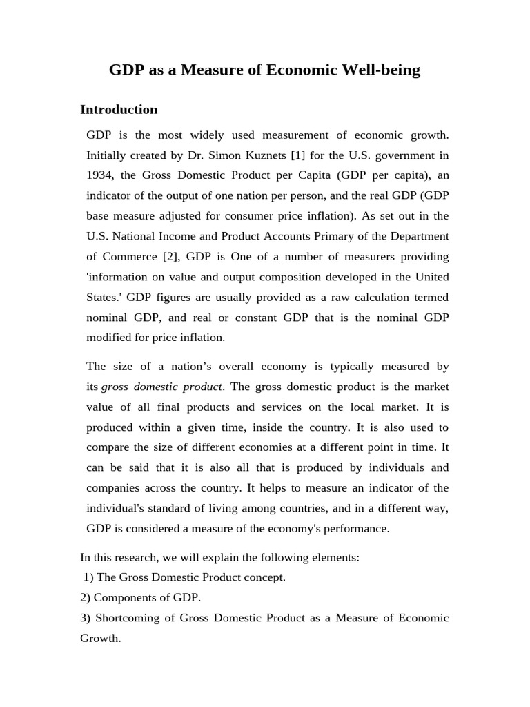 Understanding GDP and Economic Growth | PDF | Gross Domestic Product ...
