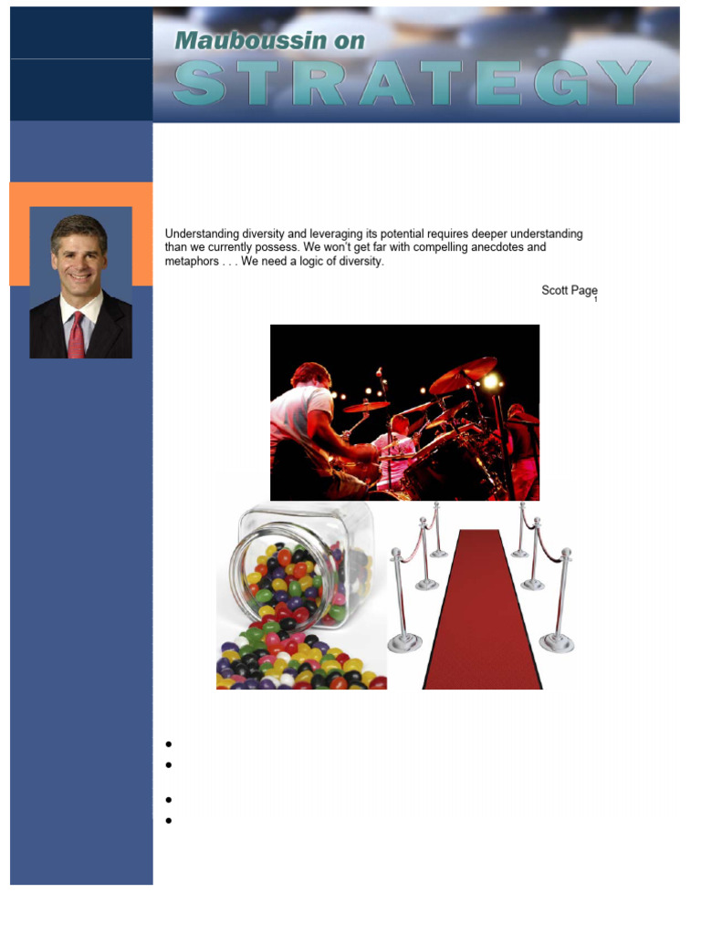 Mauboussin - Wisdom of Crowds & Jelly Bean Jar | PDF | Behavioral ...