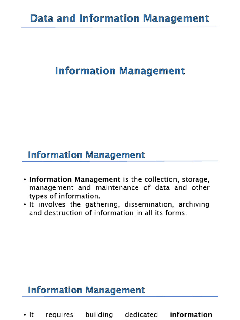 Effective Information Management Guide | PDF | Information | Records ...