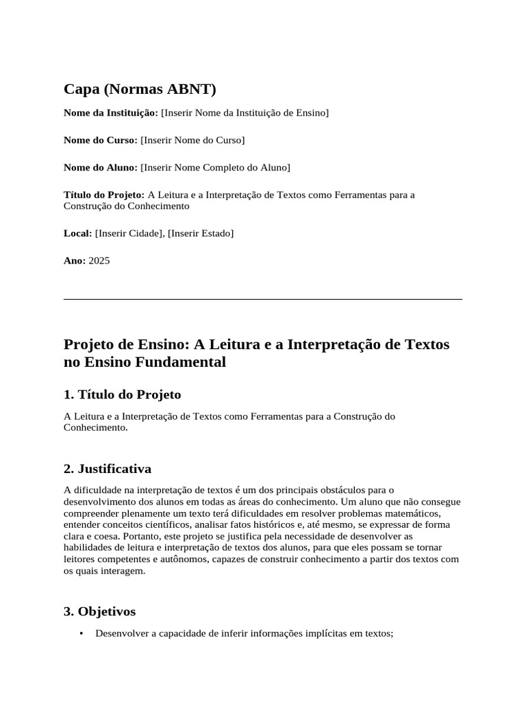 Capa (Normas ABNT) | PDF | Aprendizado | Pedagogia