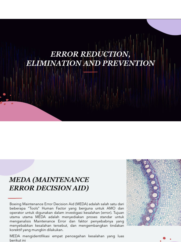 Error Reduction & Prevention | PDF