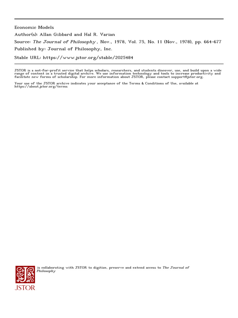 Understanding Economic Models | PDF | Interpretation (Logic) | Axiom