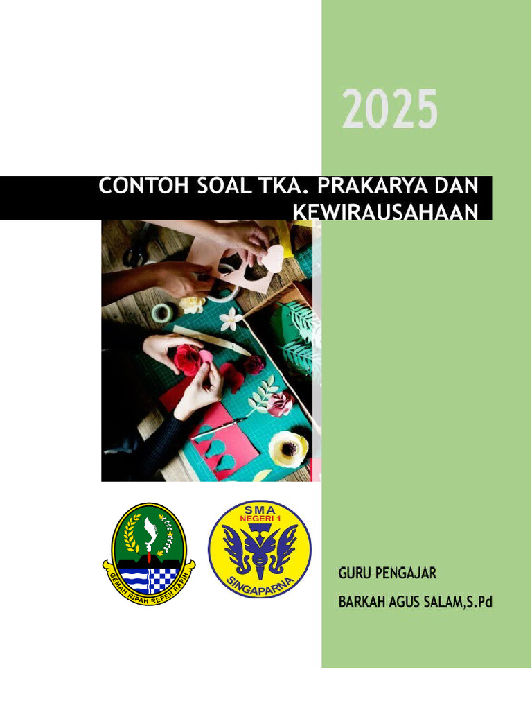 Contoh Soal Tka Prakarya Dan Kewirausahaan | PDF