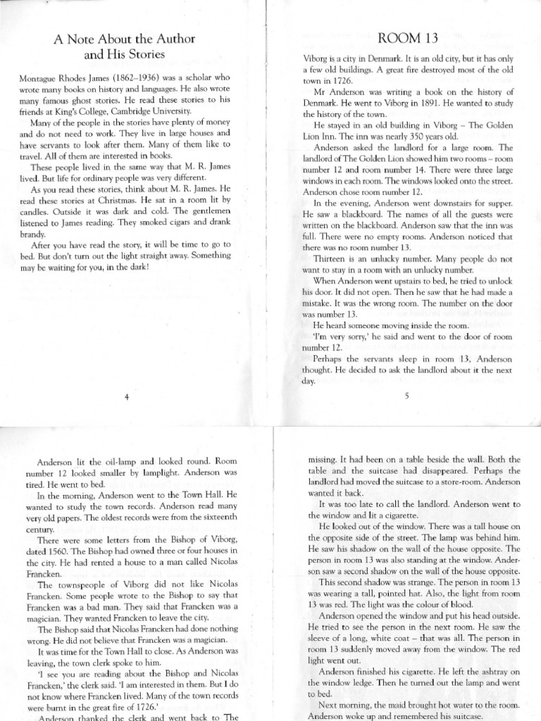 M R James Room 13 | PDF
