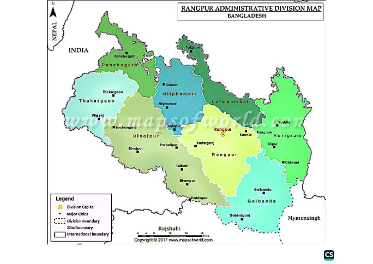 Map of Rangpur | PDF