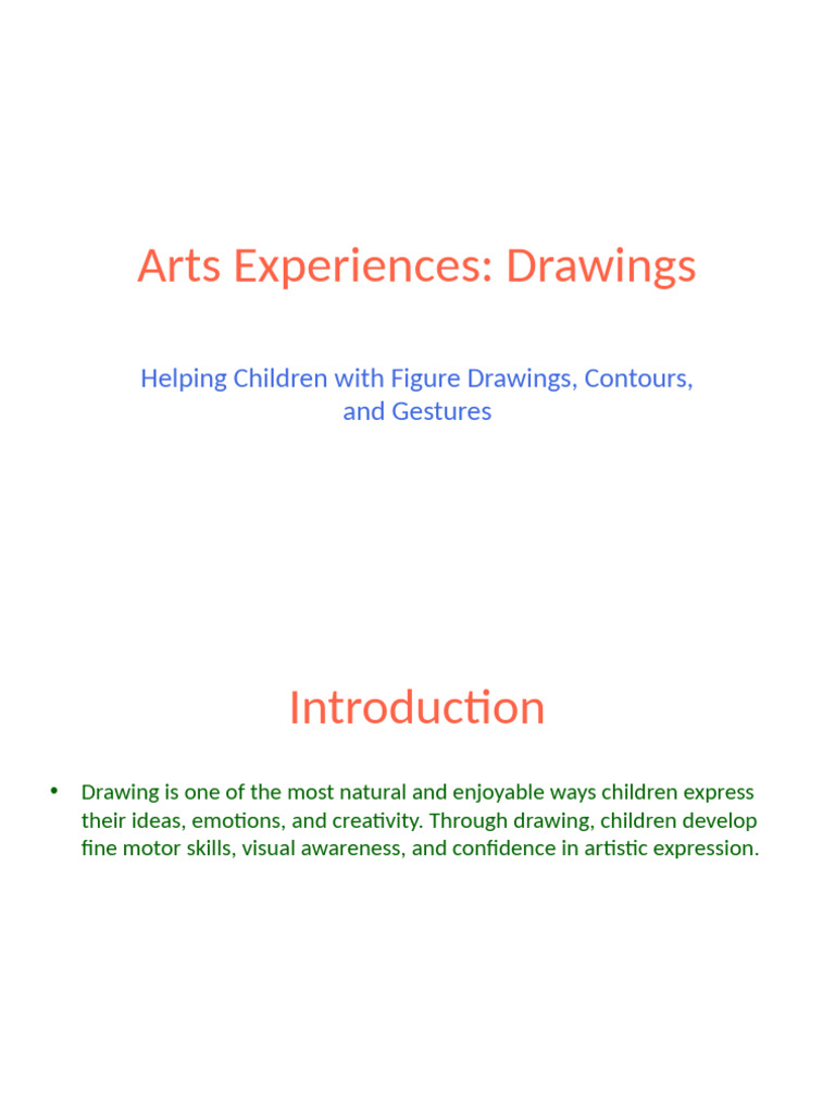 Figure Drawing Techniques for Kids | PDF