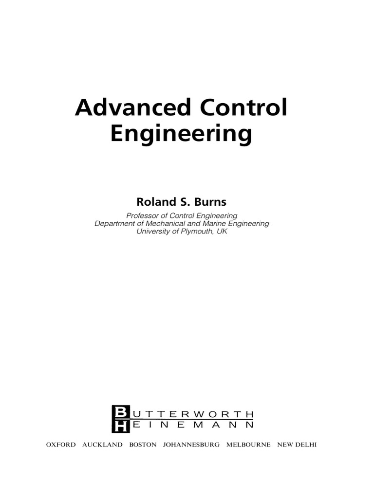 Extracted pages from Advanced Control Engineering _ Ronald S. Burns | PDF | Microcontroller ...