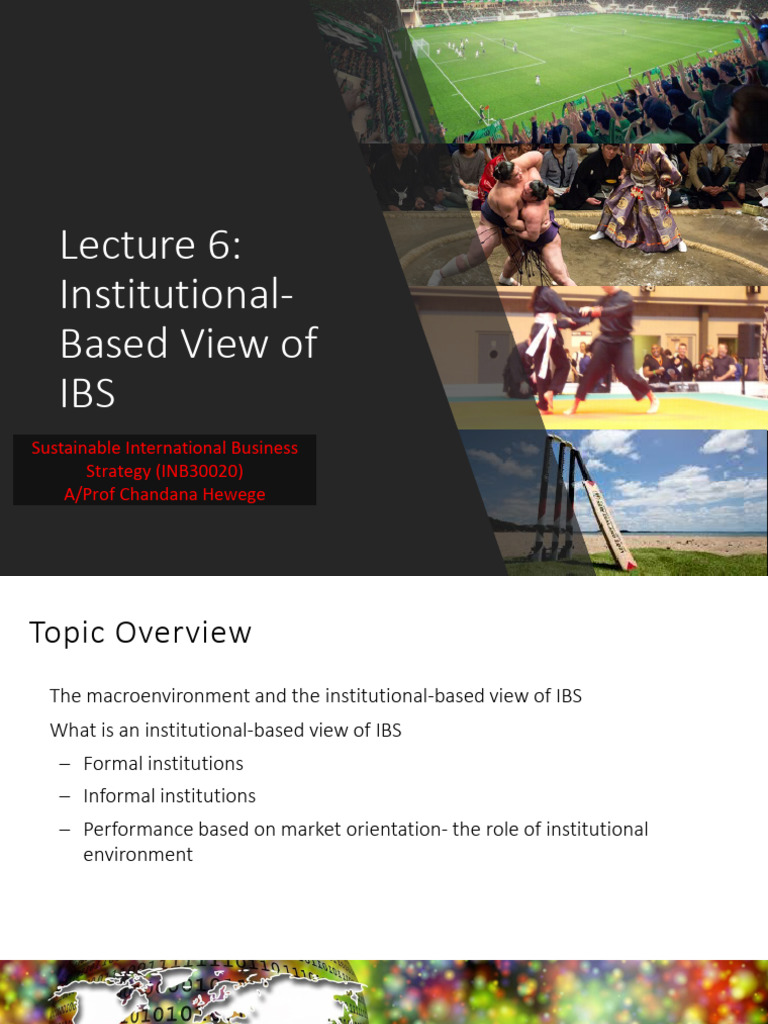 Institutional-Based View of IBS Explained | PDF | Strategic Management ...