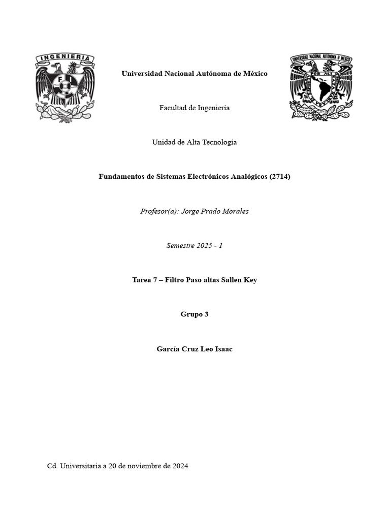 FSEA Tarea 7 GarciaCruzLeoIsaac | PDF | Procesamiento de la señal ...