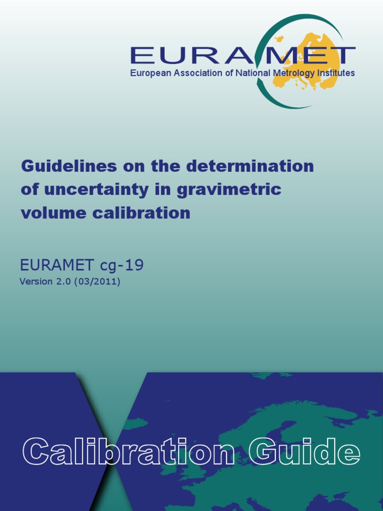 EURAMET Cg-19 V 2.0 Guidelines in Uncertainty Volume 01 | PDF | Density ...