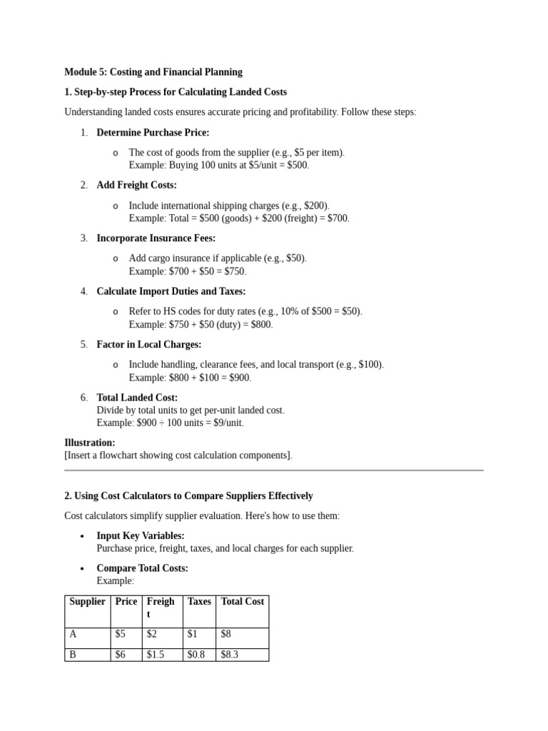 Cost and Finacial Planing | PDF | Business | Economies