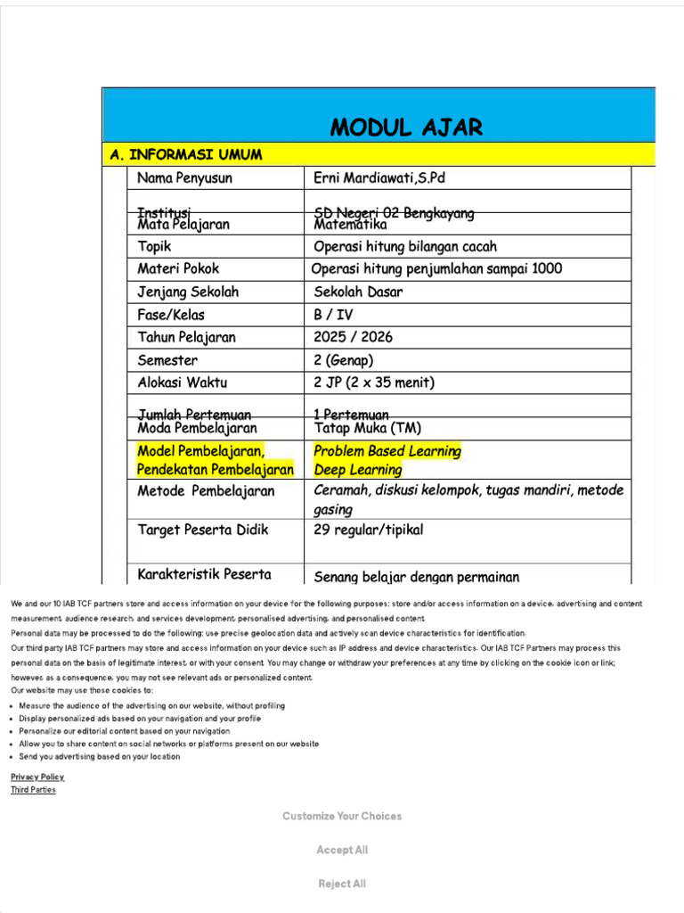 PDF P Classtruncatedtext Module Lineclamped 85ulhh Style Max Lines5modul Ajar Matematika Kelas 4 ...