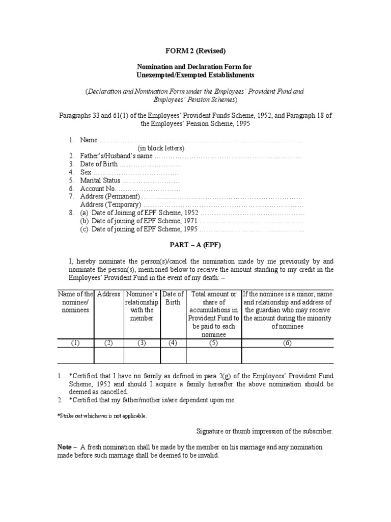 Form 2 | Download Free PDF | Pension | Wife