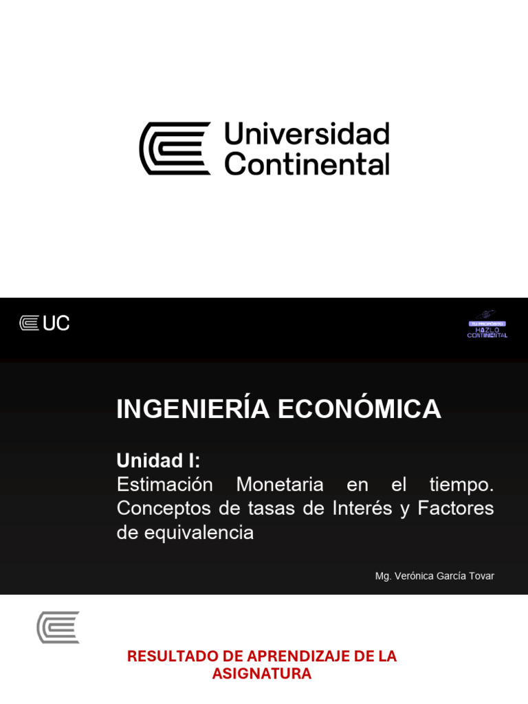 Unidad 1. Semana 1 | PDF | Interés | Tasas de interés