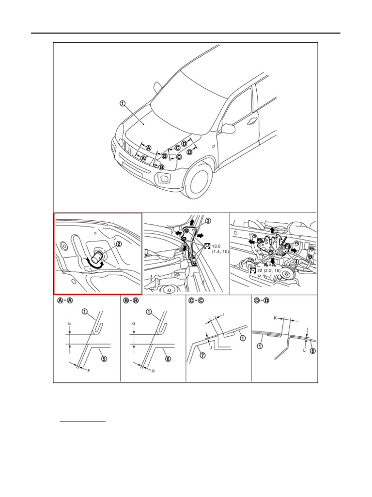 Hood Assembly Removal & Installation Guide | PDF | Motor Vehicle