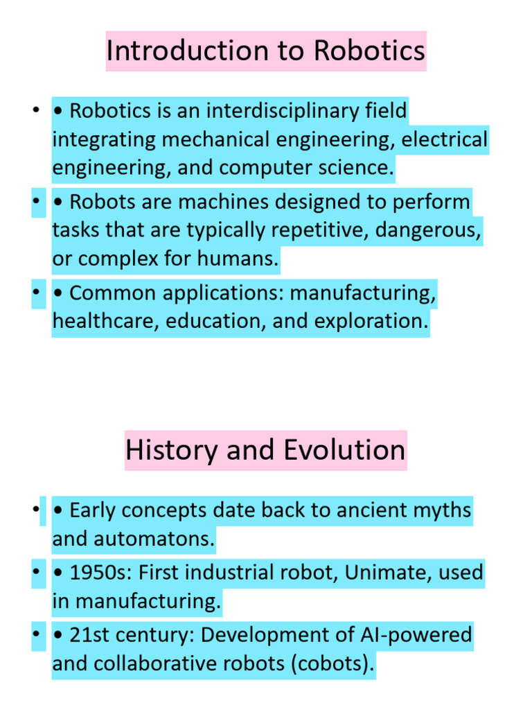 Introduction To Robotics | PDF