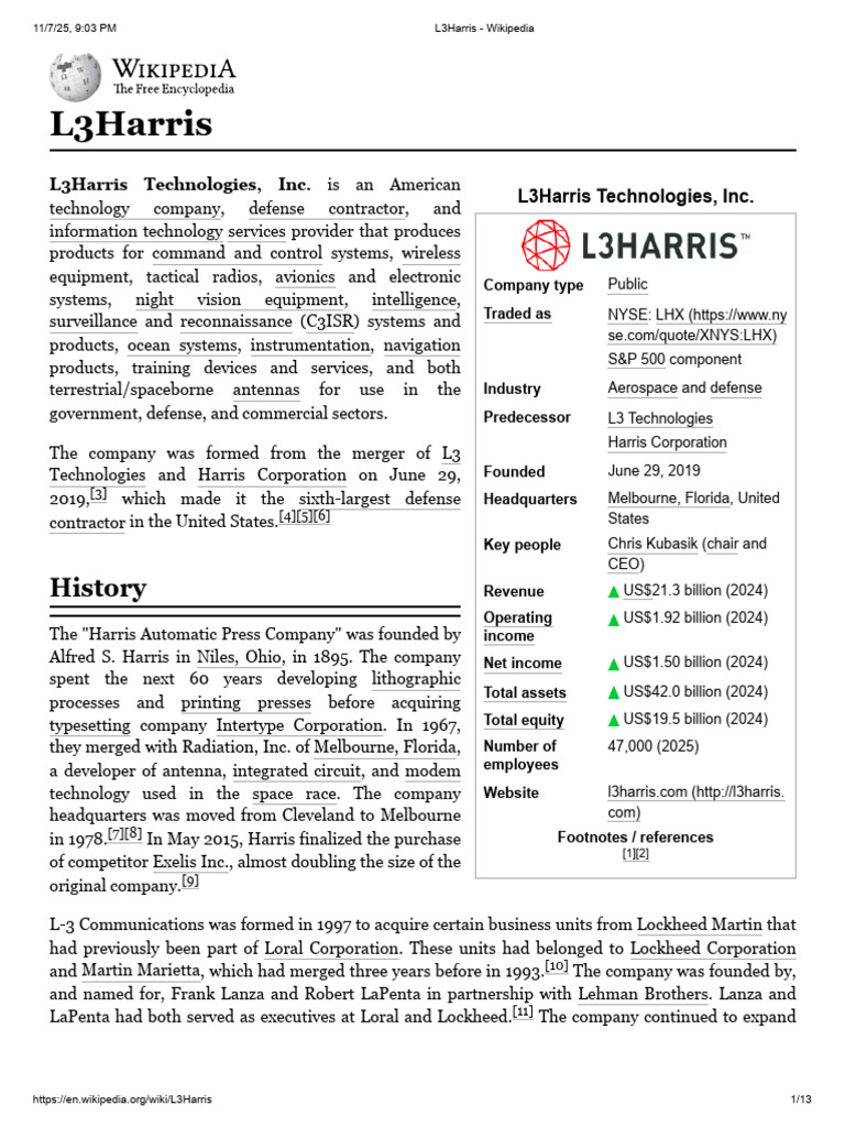 L3 Harris | PDF