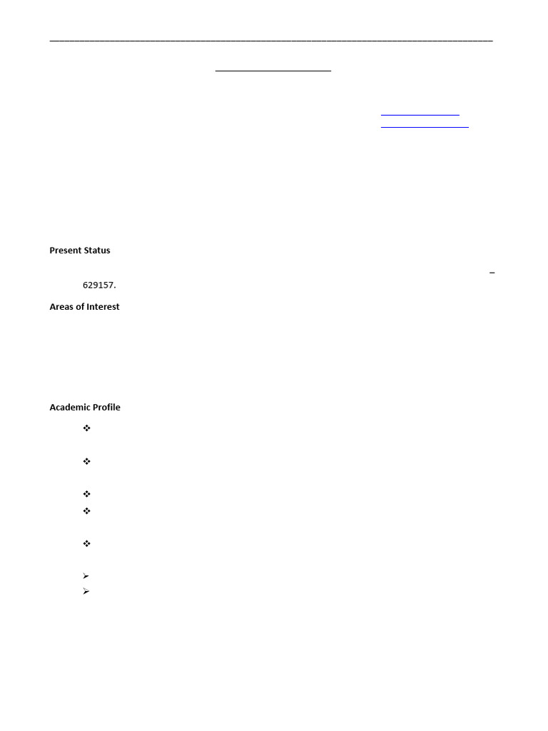Christian Resume Neww 26-5-2017 | PDF | Tamil Language