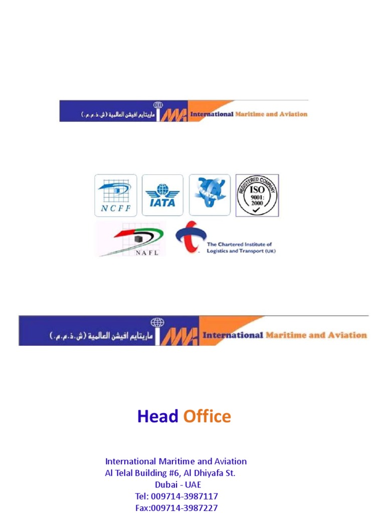 IMA Logistics Company Profile | PDF | Cargo | Logistics