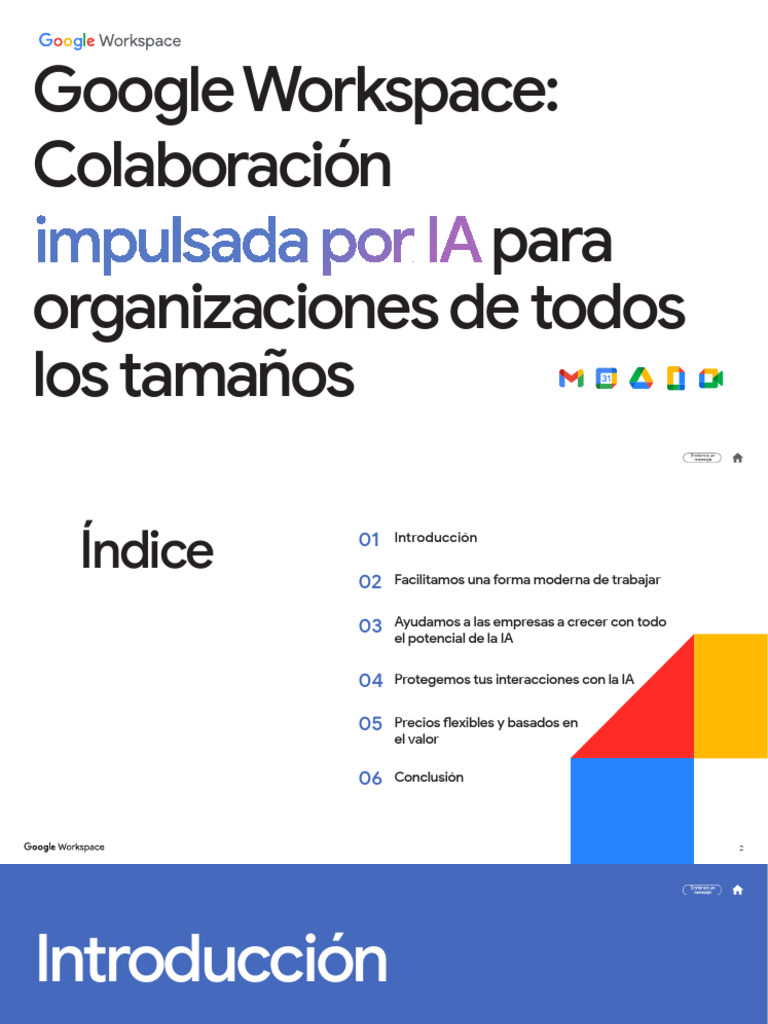 Google Workspace: Colaboración y IA para Empresas | PDF | Inteligencia ...