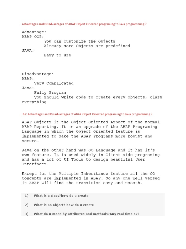 Ooabap Interview Questions Pdf Inheritance Object Oriented Programming Scope Computer 7662