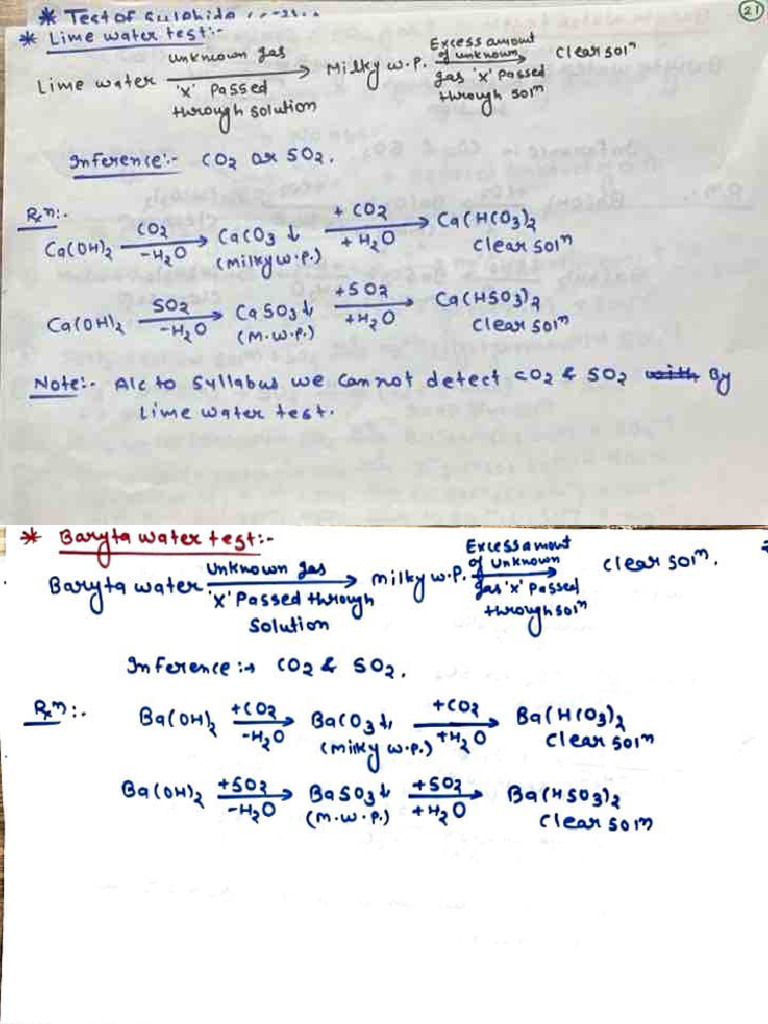 Salt Analysis 2 | PDF