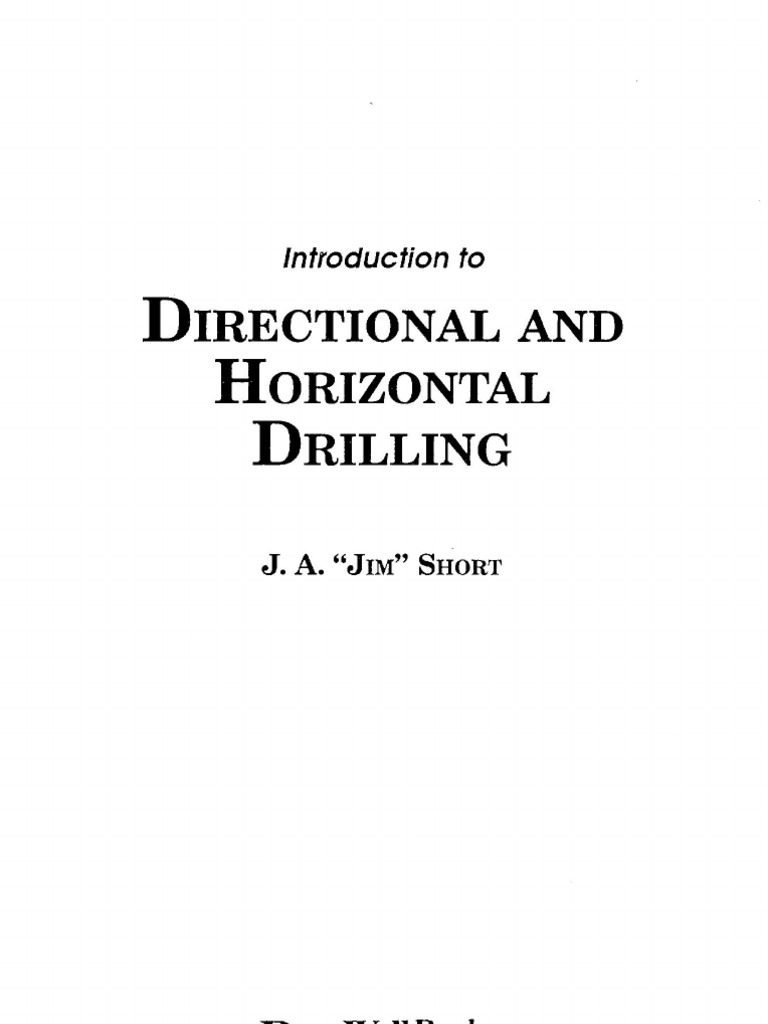 Introduction To Directional and Horizontal Drilling Ebook | PDF