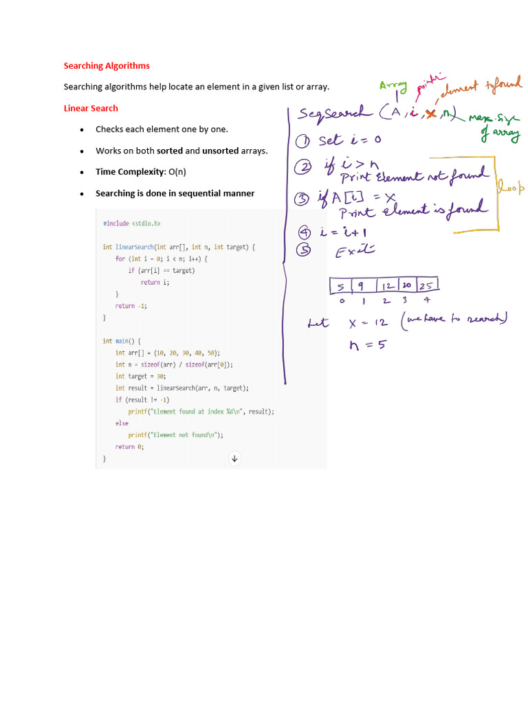 Searching and Sorting | PDF