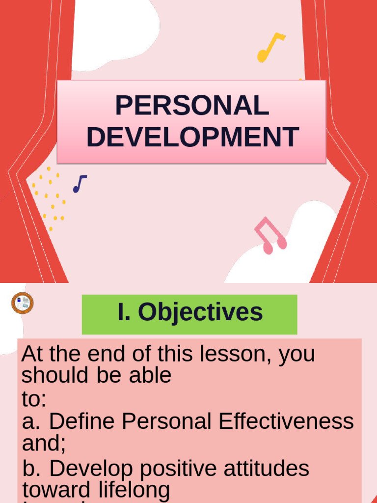 Lesson 2 Personal Effectiveness | PDF | Skill | Learning