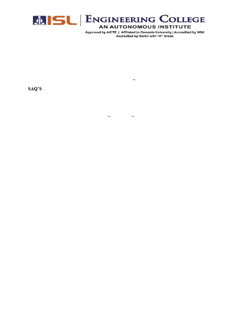 Dsa Mid-1 Question Bank | PDF