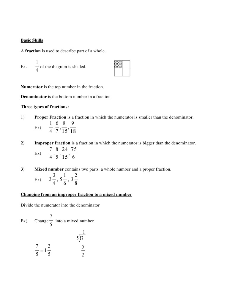 Math 8 Unit 3 | PDF | Fraction (Mathematics) | Mathematical Notation
