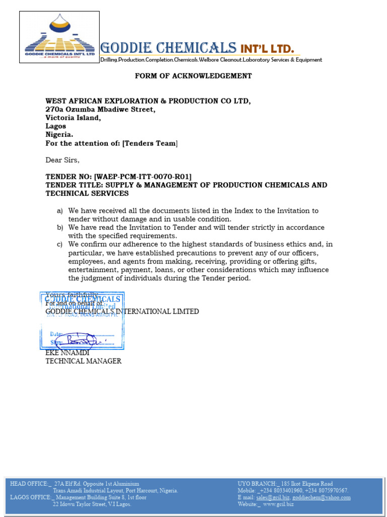 Acknowledgement Copy Signed | PDF