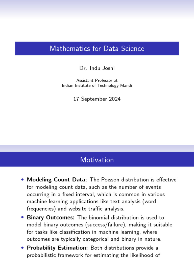Mathematics Lec19 Discrete Probability Distributions | PDF | Probability Distribution ...