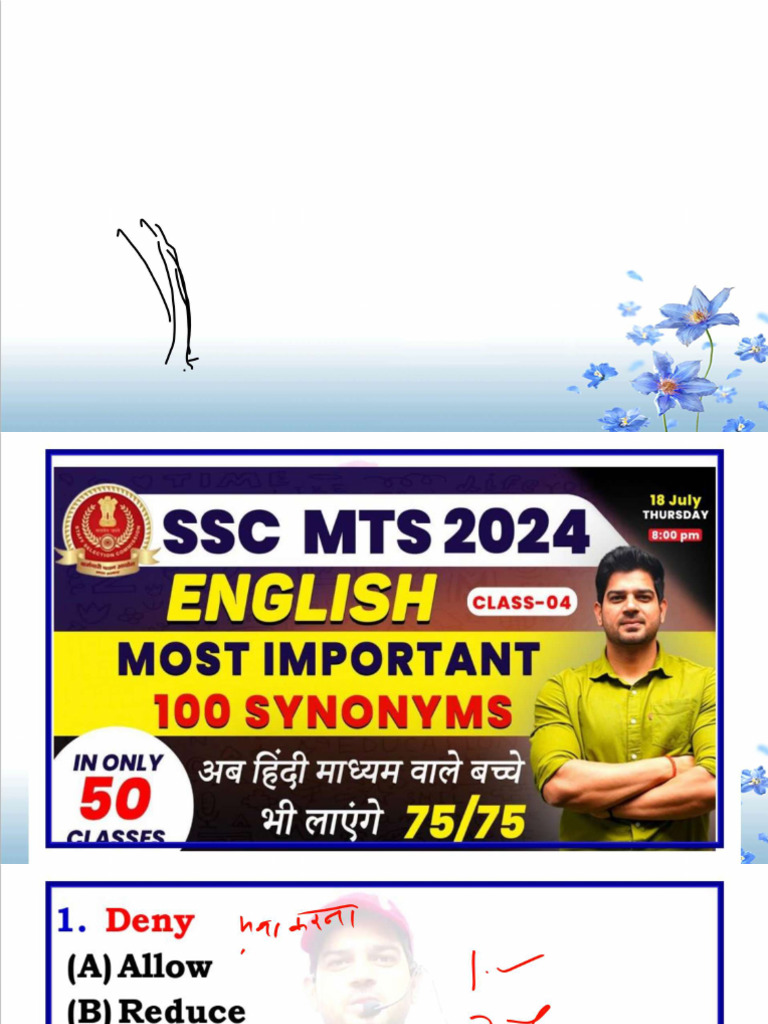 Synonyms File - 01 Ppt | PDF