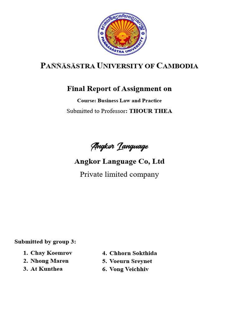 Final Project Business Law | PDF | Taxes | Business