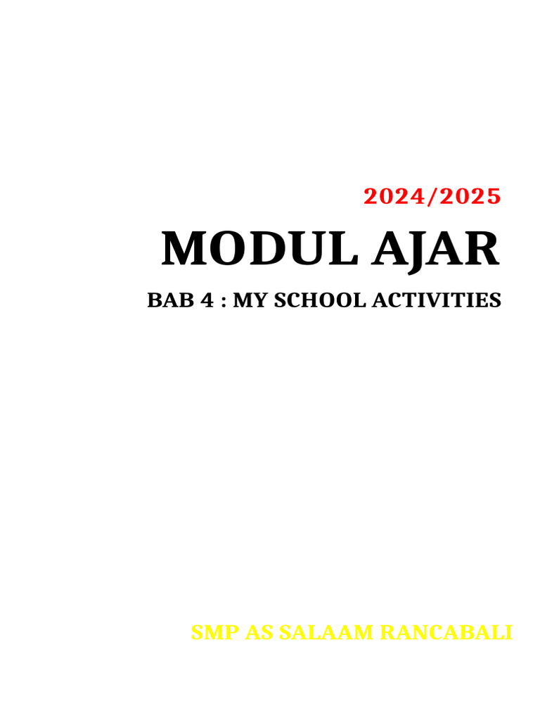 Ma DL B.ing 7 Bab 4 | PDF