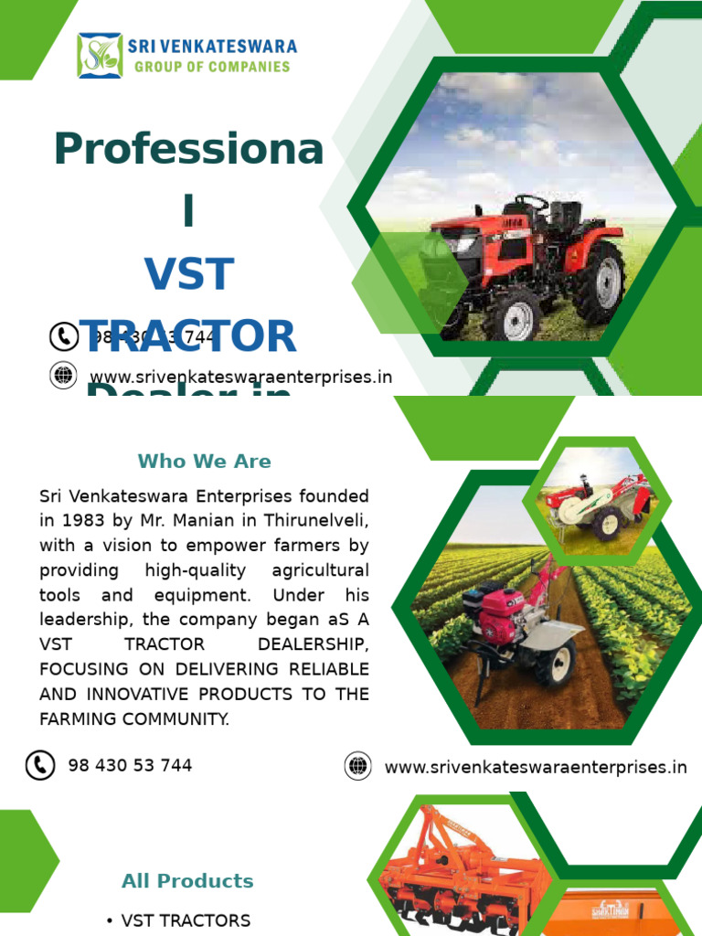 Best VST Tractor Dealer in Madurai | PDF
