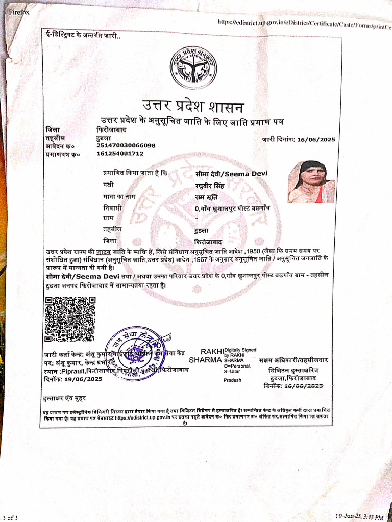 Cast Certificate | PDF