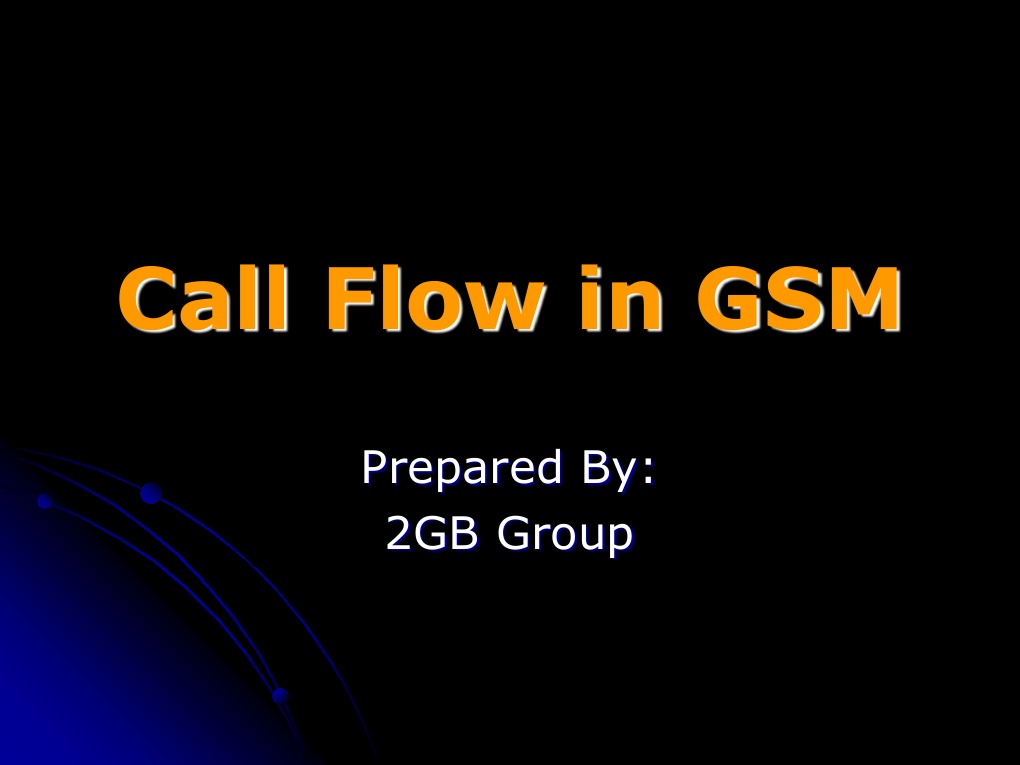 Call Flow in GSM | PDF | Networks | Telephony