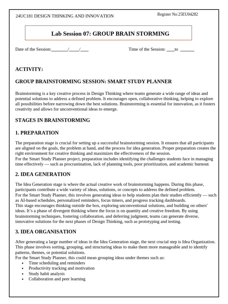 DT_7SAI | PDF | Brainstorming | Cognition