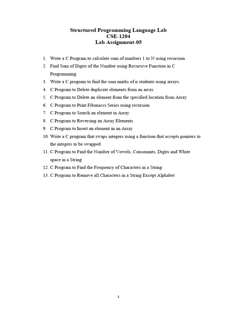 Lab Assignment5 | PDF