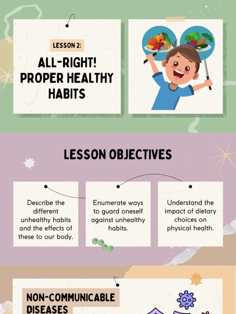 Quarter 2 Lesson 2 All Right Proper Healthy Habits | PDF