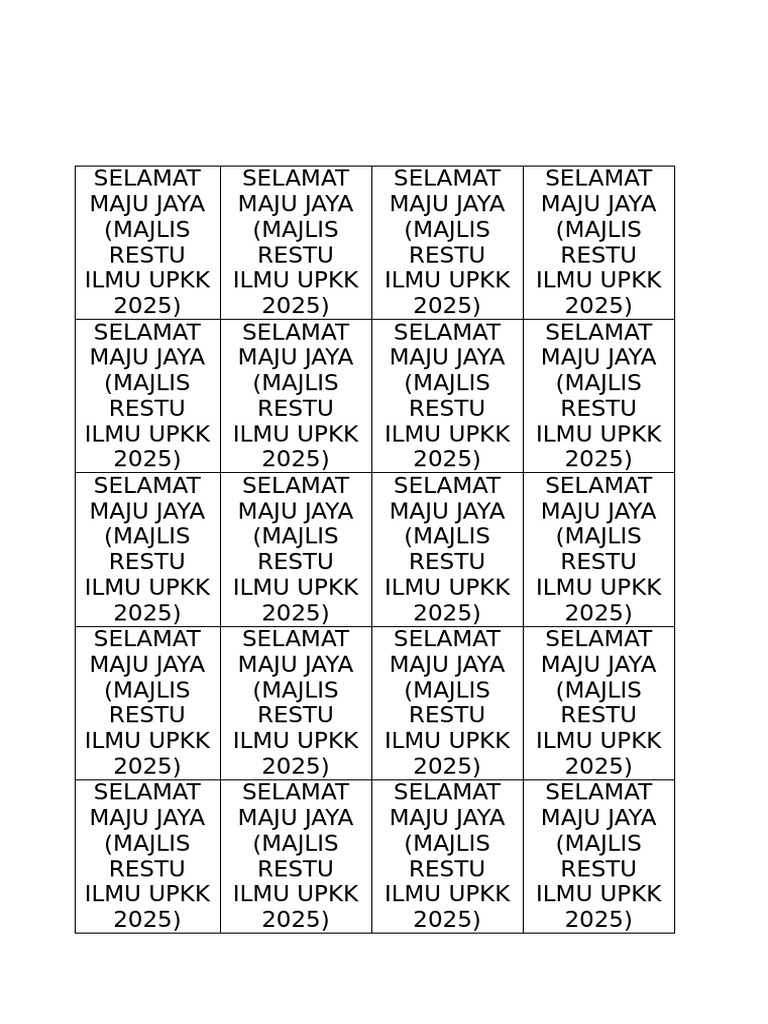Tagging Hadiah Majlis Restu Ilmu | PDF