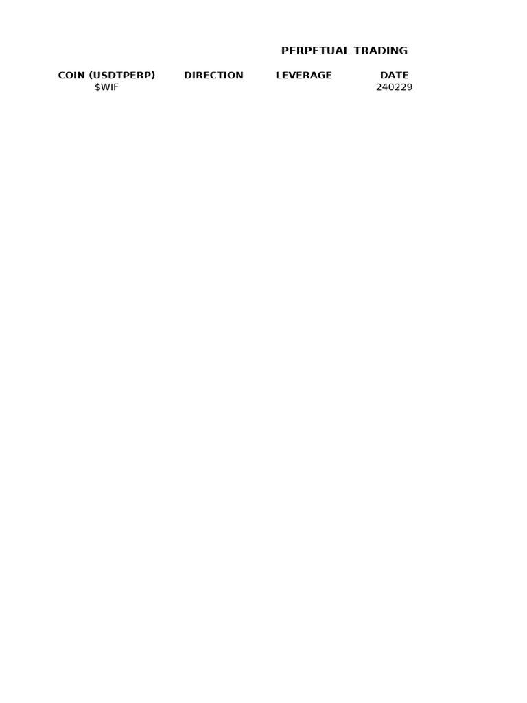 Perpetual Trading | PDF