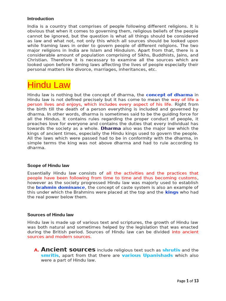 Q1-Sources of Law | PDF | Sharia | Jurisprudence
