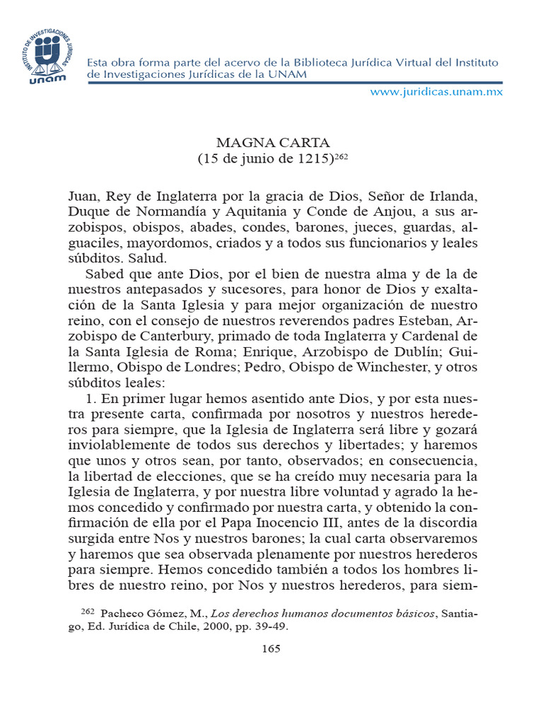 CARTA MAGNA 1215_unlocked | PDF | Carta Magna