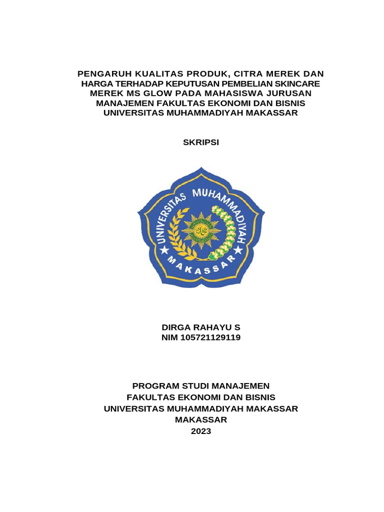 Skripsi Dirga Rahayu. S-1 | PDF