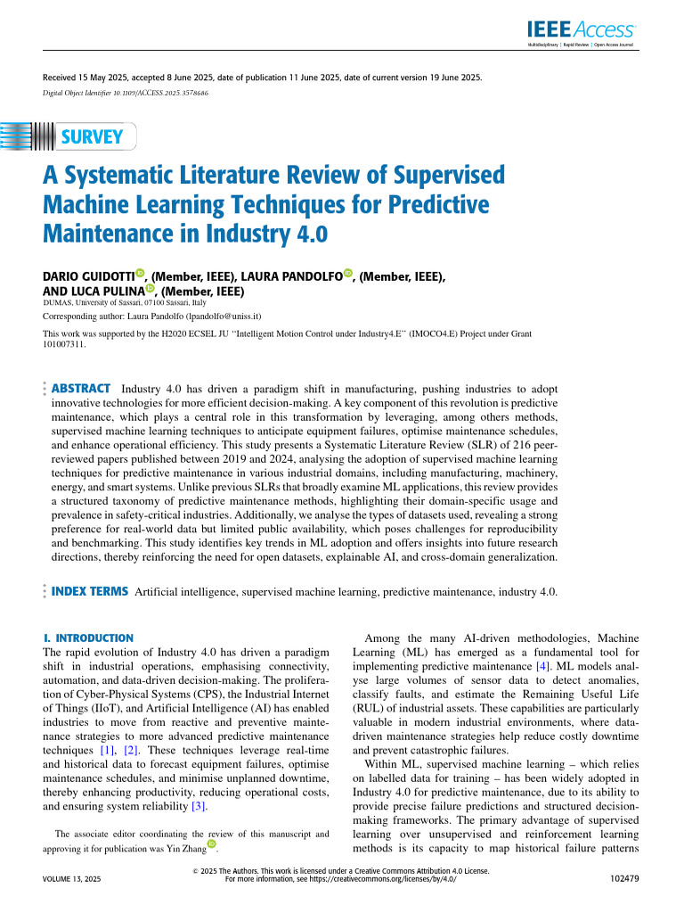 A Systematic Literature Review of Supervised Machine Learning ...