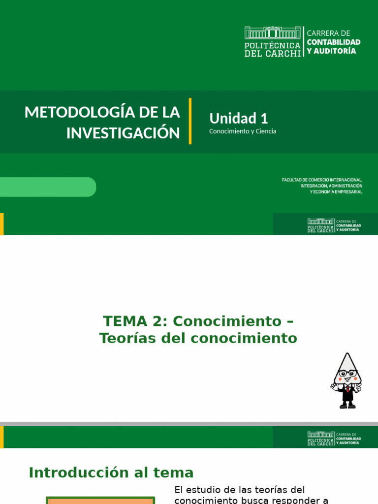 Unidad I. TEMA 2 Conocimiento - Teorías Del Conocimiento | PDF ...